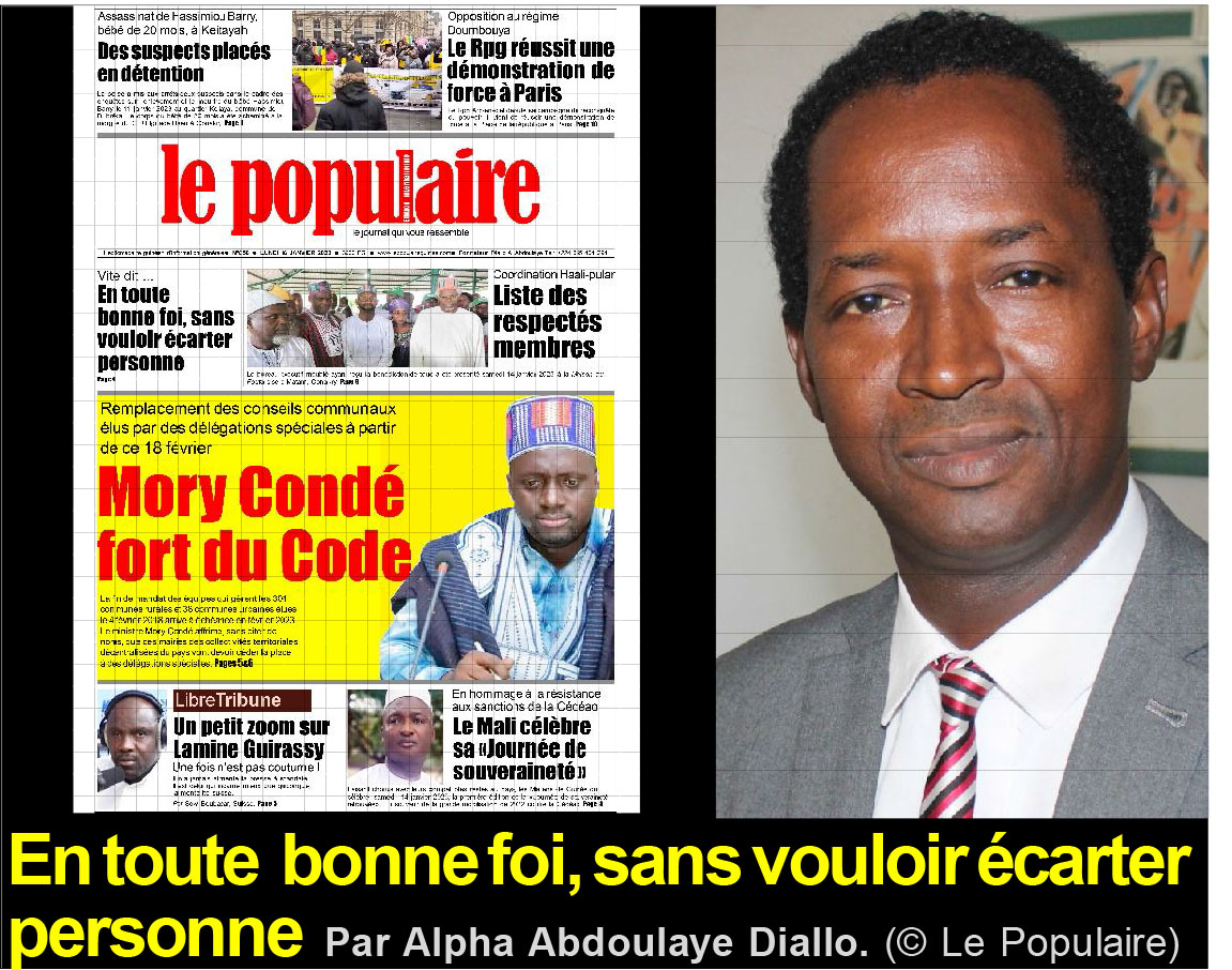 En toute bonne foi, sans vouloir écarter personne - Le Populaire